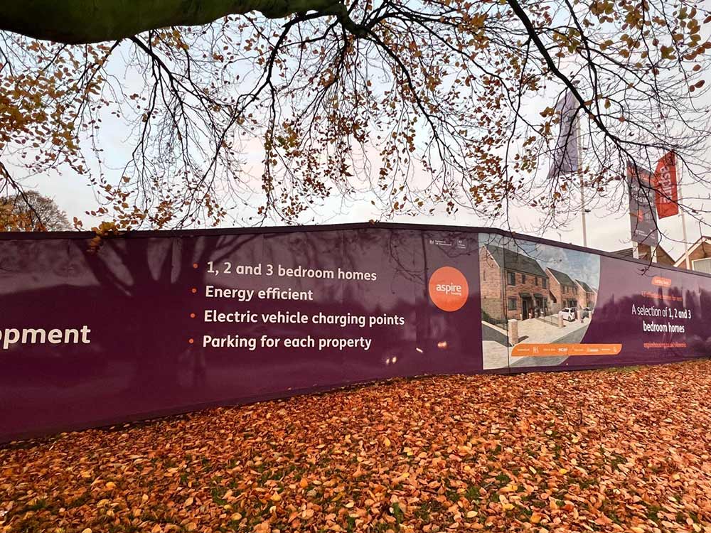 Printed Hoarding Panels for New Home & Construction Projects – QPS Print
