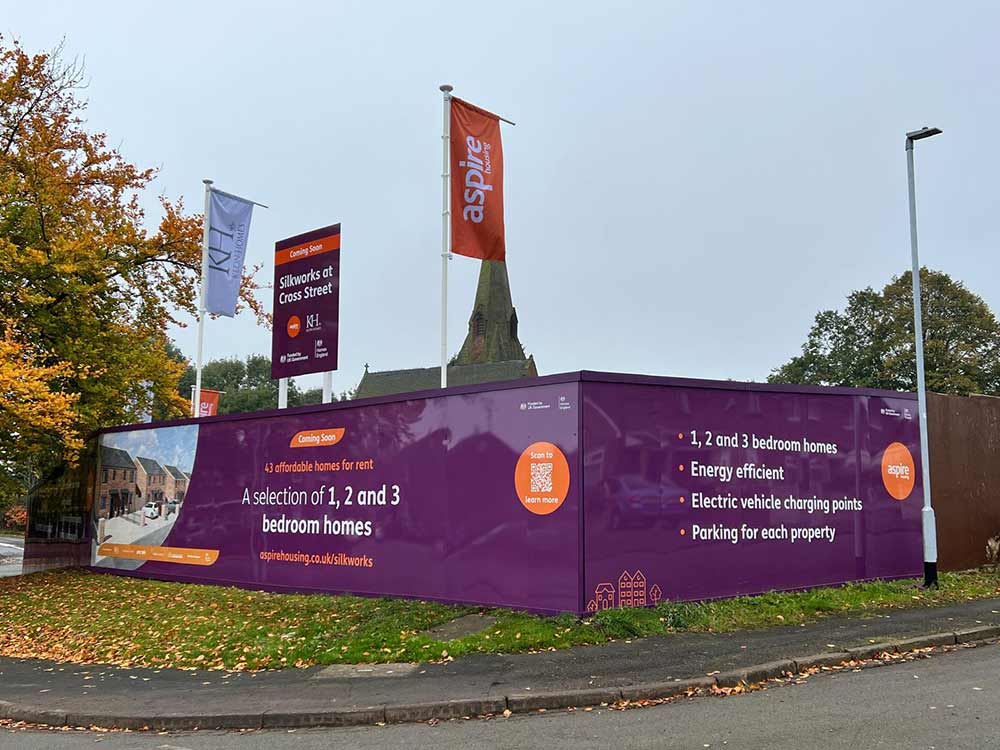 Printed Hoarding Panels for New Home & Construction Projects – QPS Print